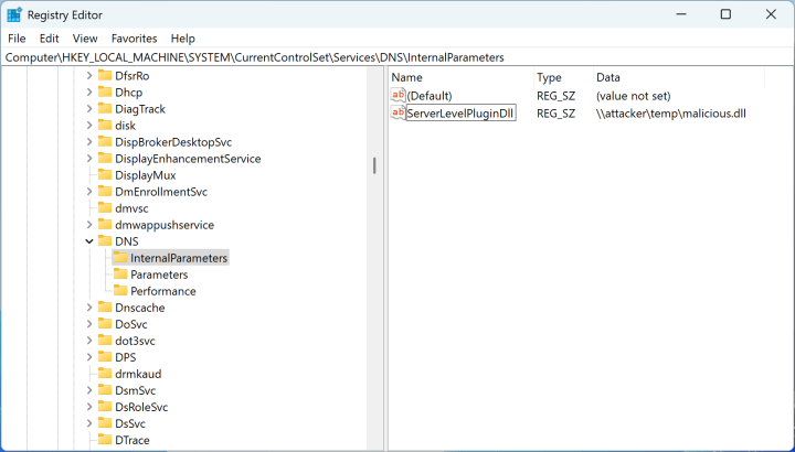 Microsoft Defender for Identity Recommended Actions: Unsafe permissions on the DnsAdmins group ...