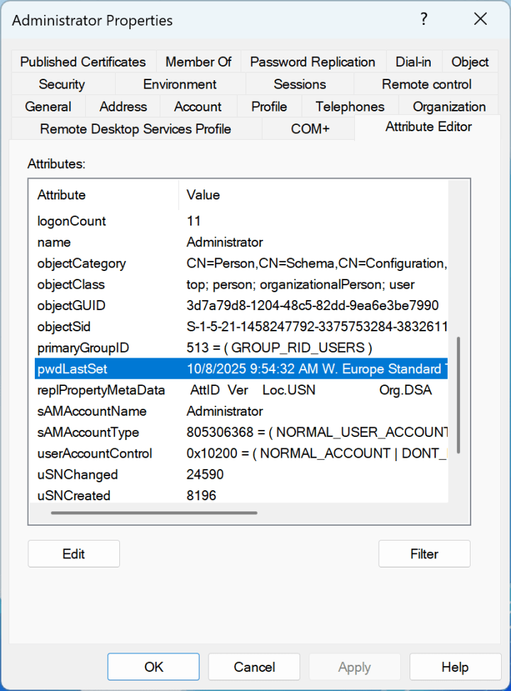 Microsoft Defender for Identity Recommended Actions: Change password of ...